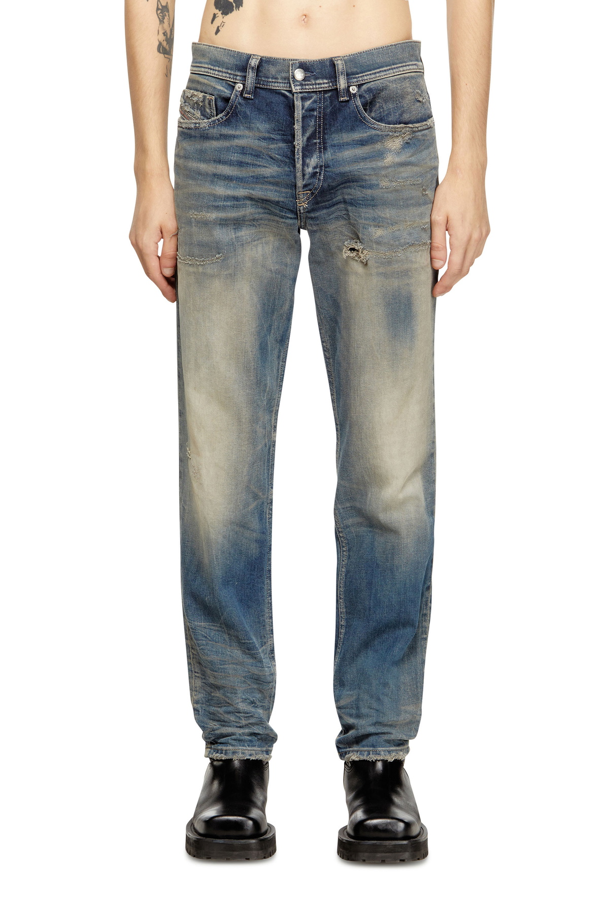 Diesel Regular Jeans - 2023 D-Finitive - Jeans Mens in Blue Diesel