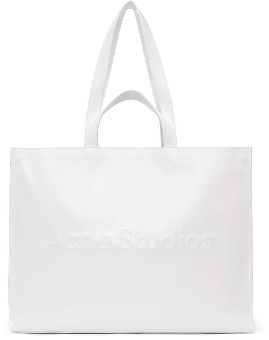 Acne Studios White Logo Tote Acne Studios