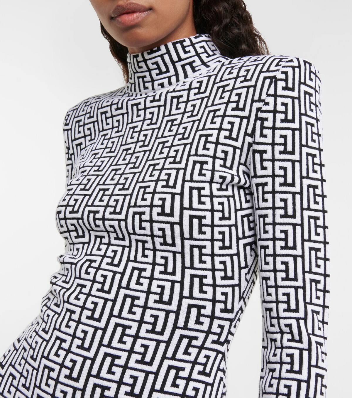 Balmain - Monogram wool-blend sweater Balmain