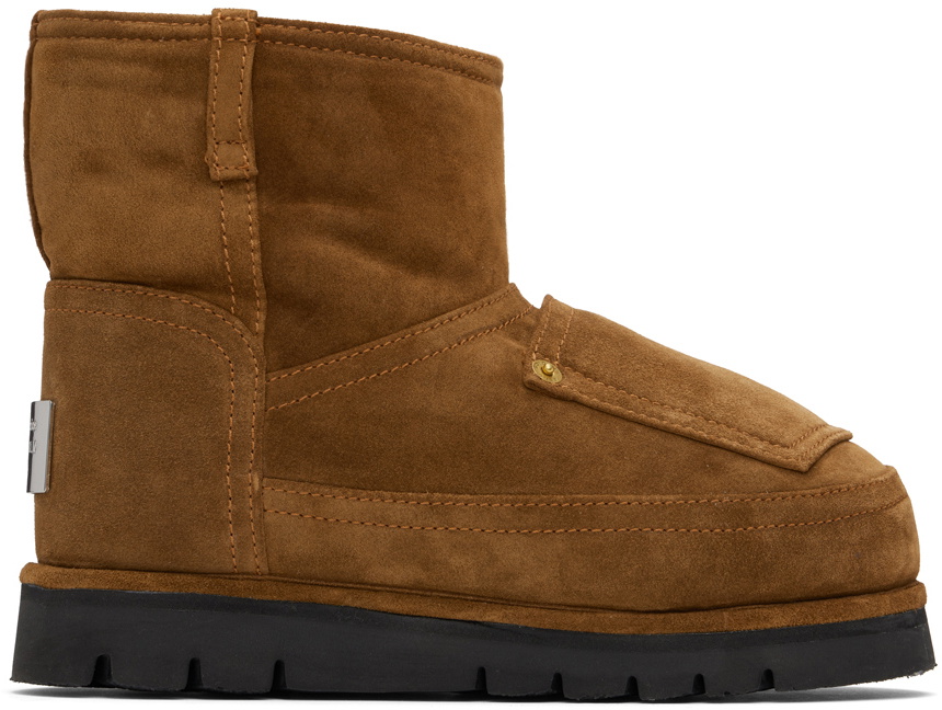 Acne Studios Brown Low Jeans Suede Boots Acne Studios
