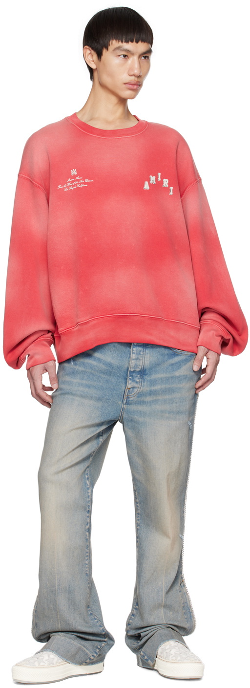 AMIRI Red Crewneck Sweater Amiri