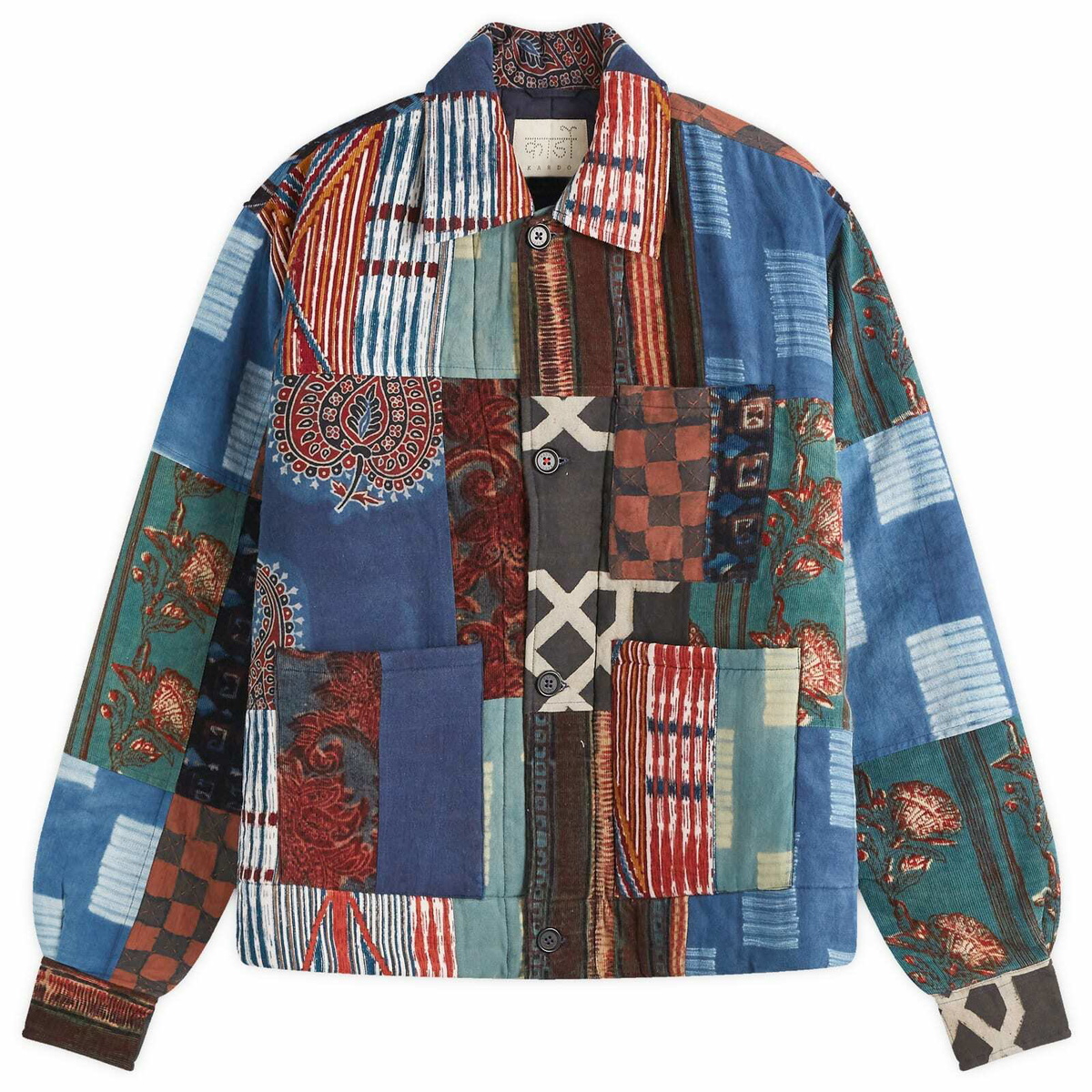 Kardo Men's Bodhi Patchwork Jacket in Multi Kardo