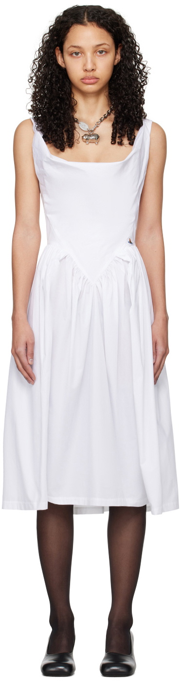 Vivienne Westwood White Sunday Midi Dress Vivienne Westwood