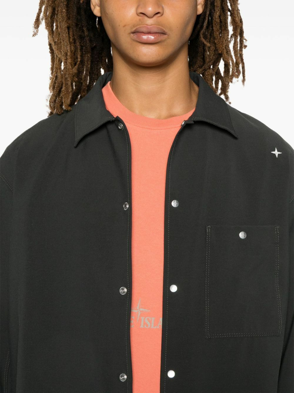 Stone Island Logo-Embroidered Shirt Stone Island