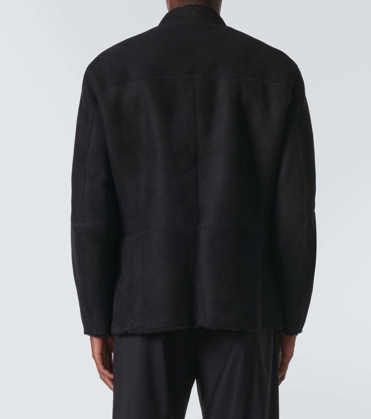 Giorgio Armani Shearling-lined suede jacket Giorgio Armani