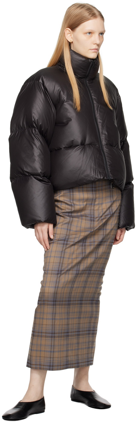 LOW CLASSIC Black Volume Down Jacket Low Classic
