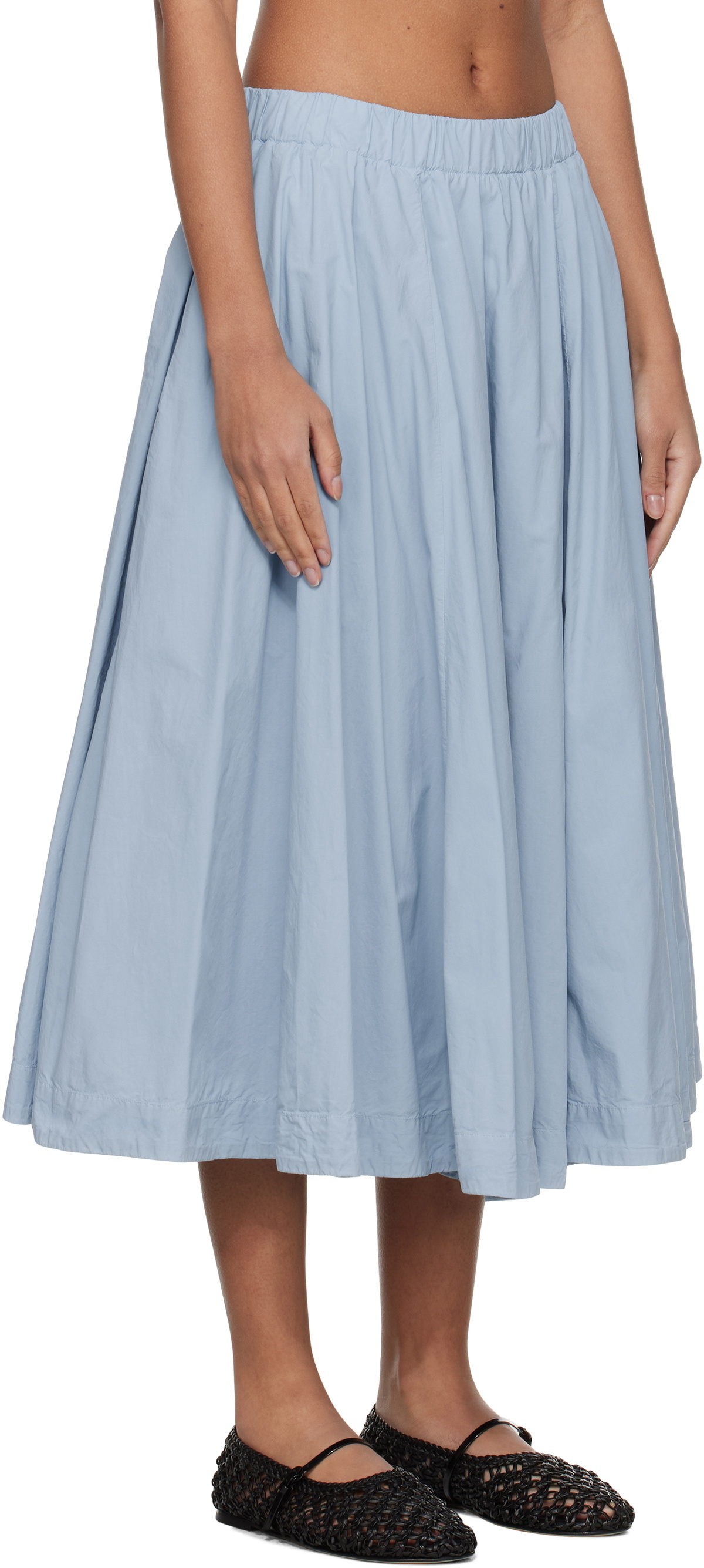 CASEY CASEY Blue Petit Soleil Midi Skirt CASEY CASEY