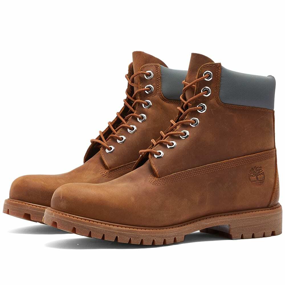 Timberland Men's Premium 6" Waterproof Boot in Rust Full Grain Timberland