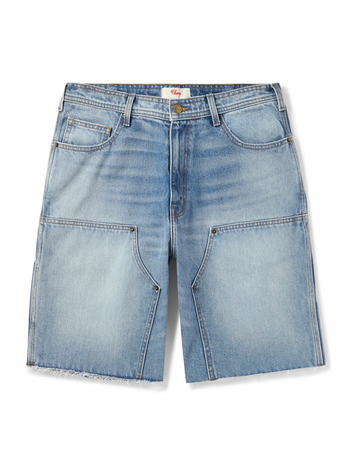Cherry Los Angeles - Straight-Leg Panelled Denim Shorts - Blue CHERRY LA