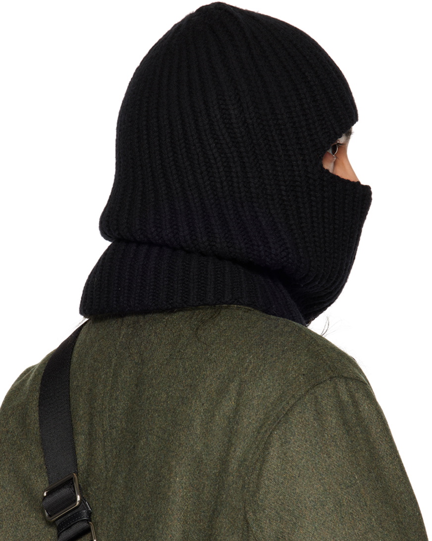 A PERSONAL NOTE 73 Black Ribbed Balaclava