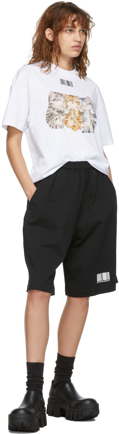 VTMNTS Black Barcode Shorts VTMNTS