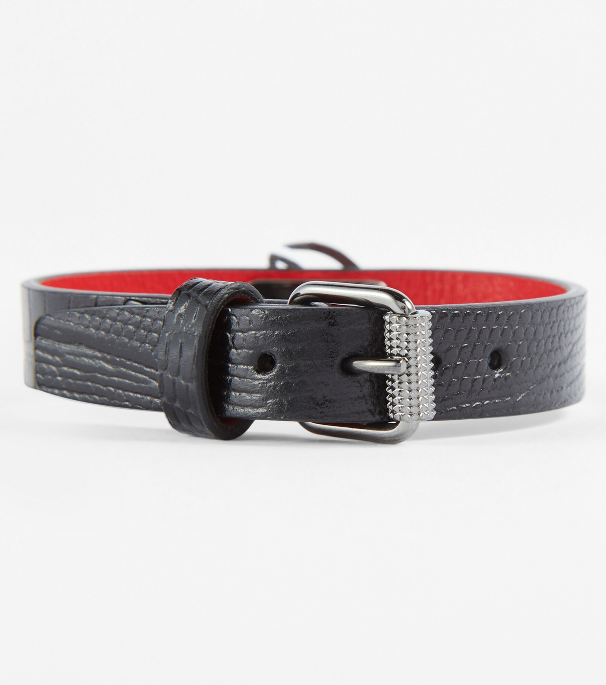 Christian Louboutin - Loubilink lizard-effect leather bracelet ...