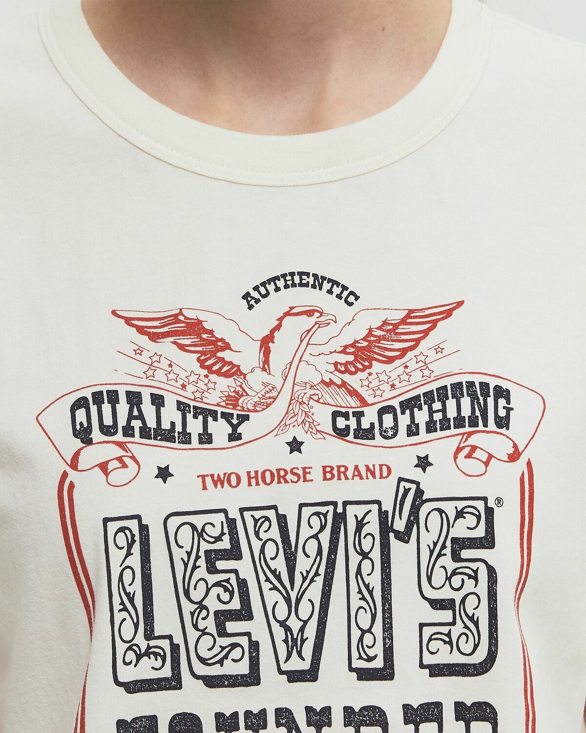 Levis GRAPHIC ICONIC TEE White Womens Shortsleefe Levis