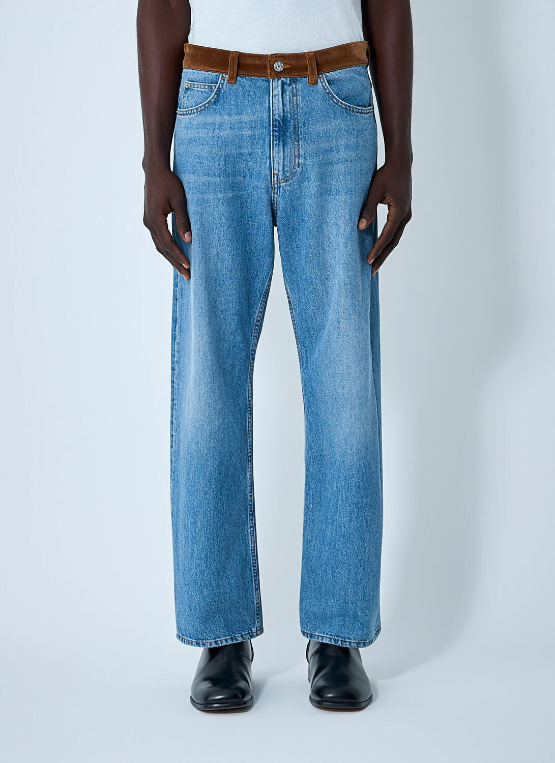 Marni Jeans With Velvet Belt Marni