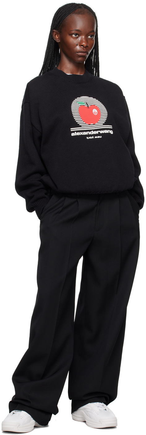 Alexander Wang Black NY Apple Sweater Alexander Wang