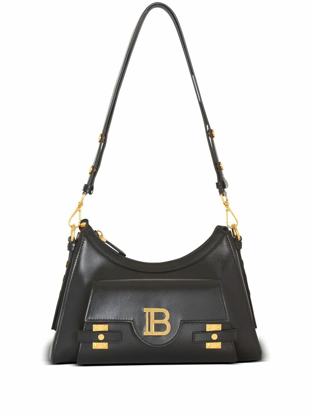 Balmain hobo B-buzz Black Leather Bag Balmain