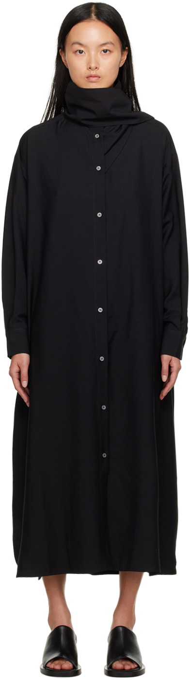 Studio Nicholson Navy Hurn Midi Dress Studio Nicholson