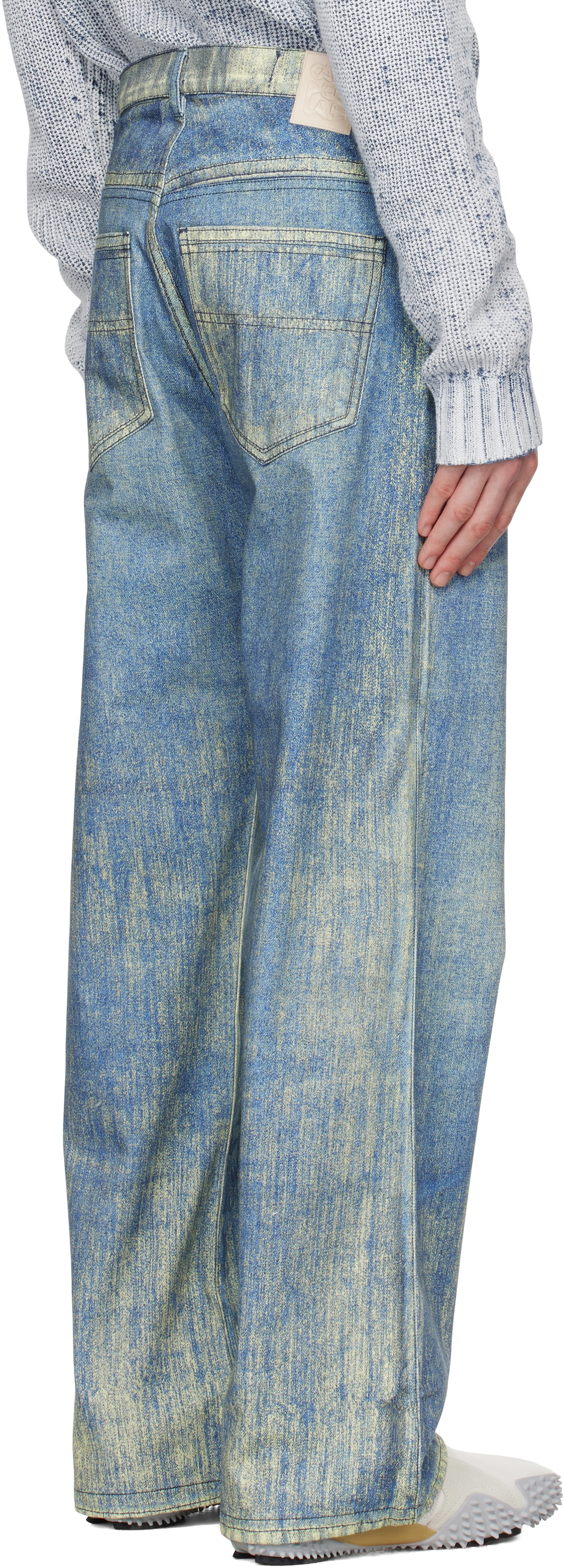 CAMPERLAB Blue Paint Print Jeans CamperLab