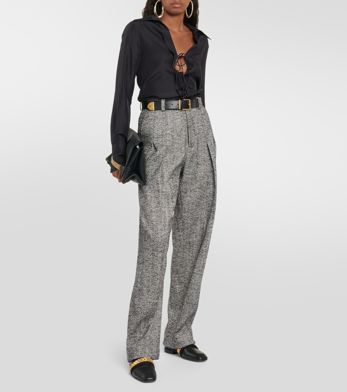 Victoria Beckham Chain-detail leather loafers Victoria Beckham