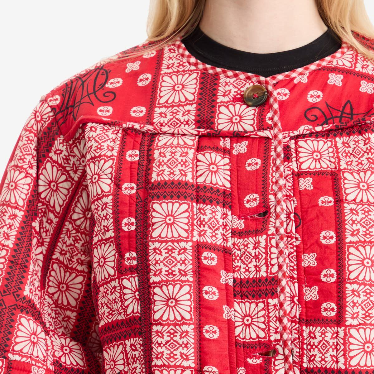 Damson Madder Women's Macy Reversible Jacket in Red Damson Madder