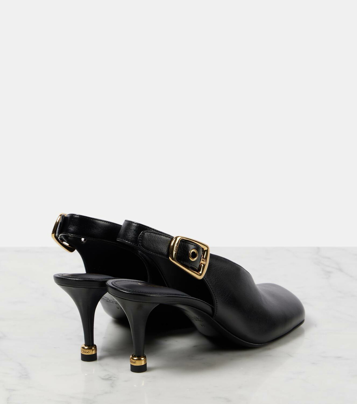 Chloé Andrea leather slingback pumps Chloe