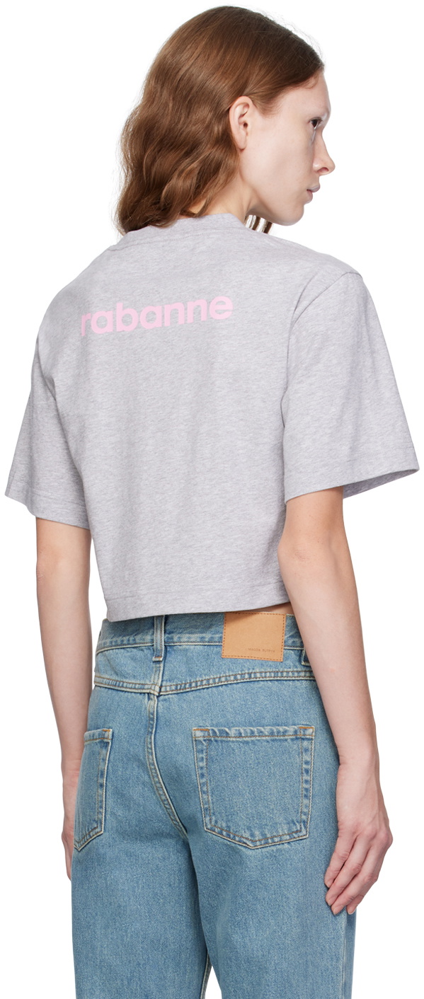 Paco Rabanne Gray Printed T-Shirt Paco Rabanne