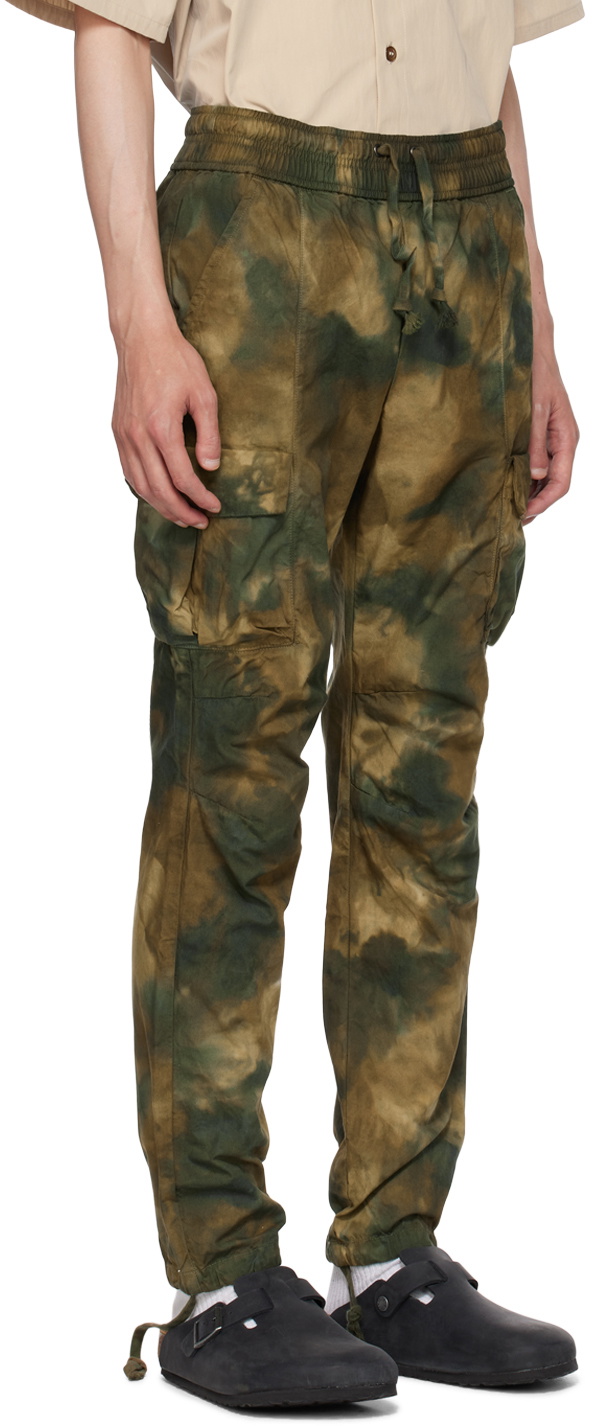 John Elliott Khaki Camouflage Cargo Pants John Elliott