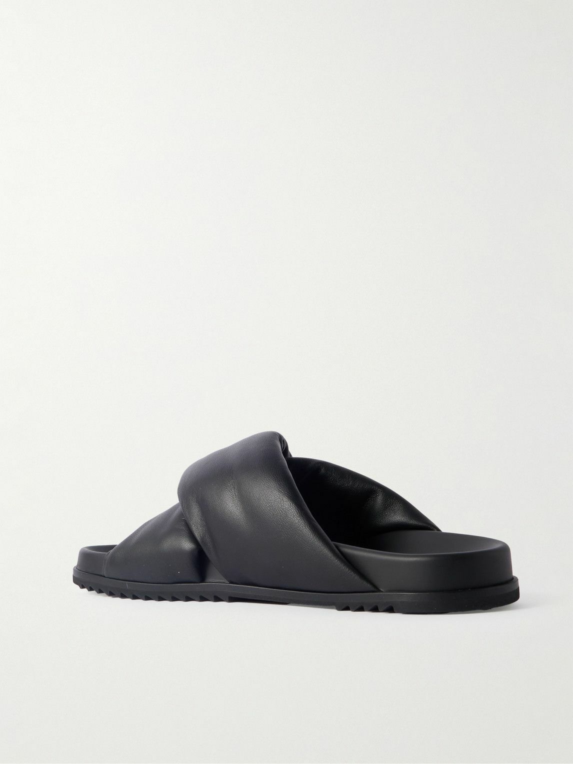 Rick Owens - Donut Granola Leather Sandals - Black Rick Owens