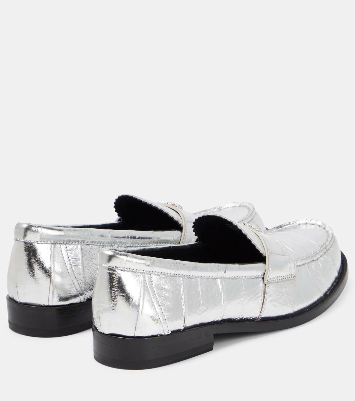 Tory Burch Perry metallic leather loafers Tory Burch