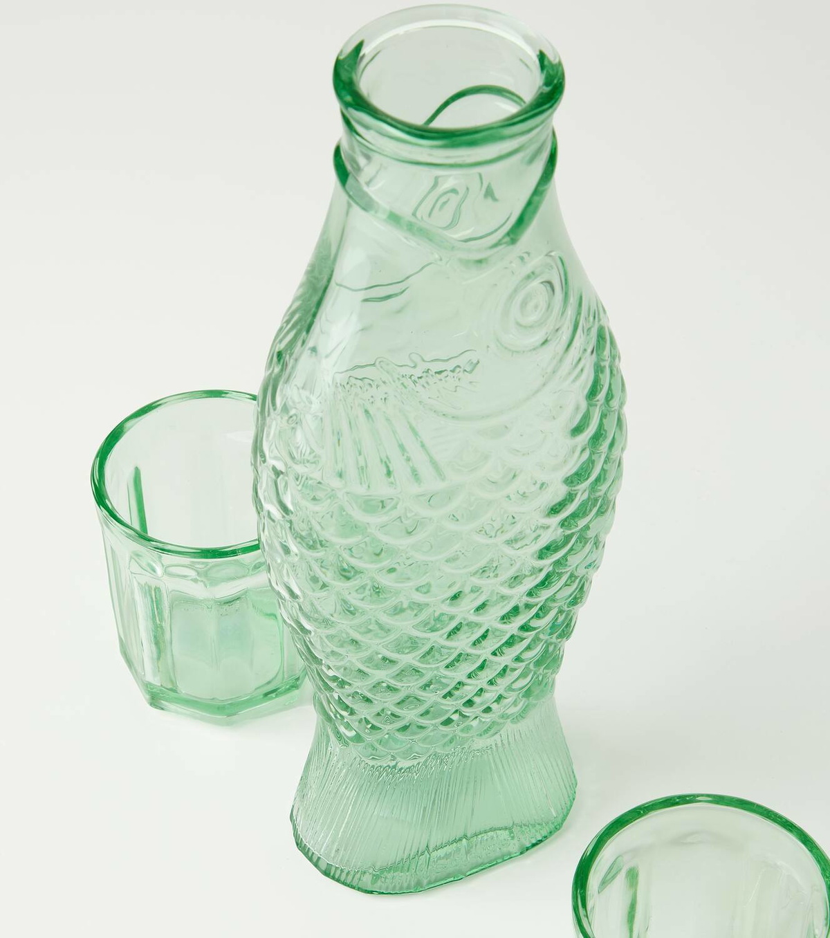 Serax Fish & Fish carafe and set of 4 glasses by Paola Navone Serax