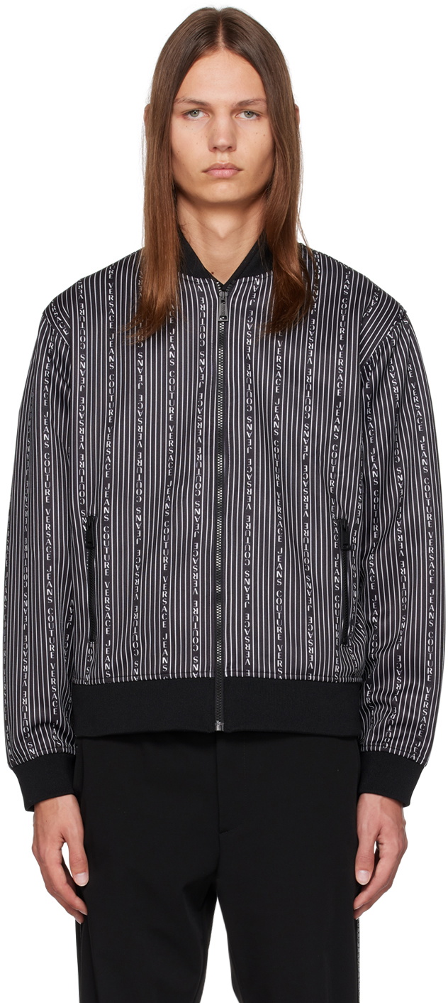 Versace Jeans Couture Black Stripe Jacket Versace