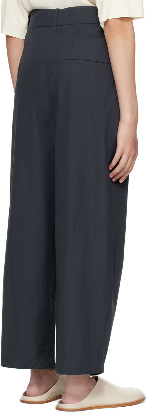 Studio Nicholson Navy Judd Trousers Studio Nicholson