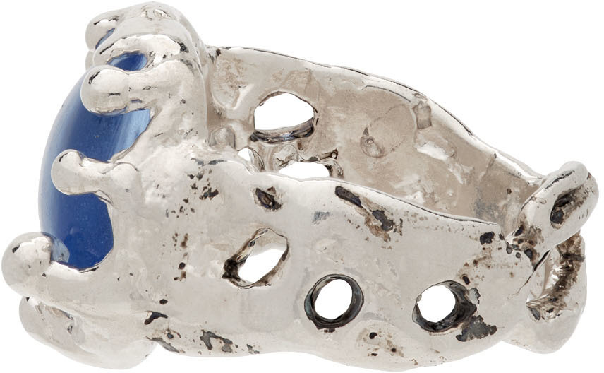 Mondo Mondo Silver & Blue Magician Ring Mondo Mondo