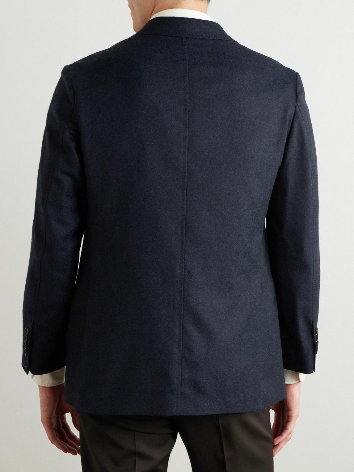 Rubinacci - Wool-Flannel Suit Jacket - Blue Rubinacci