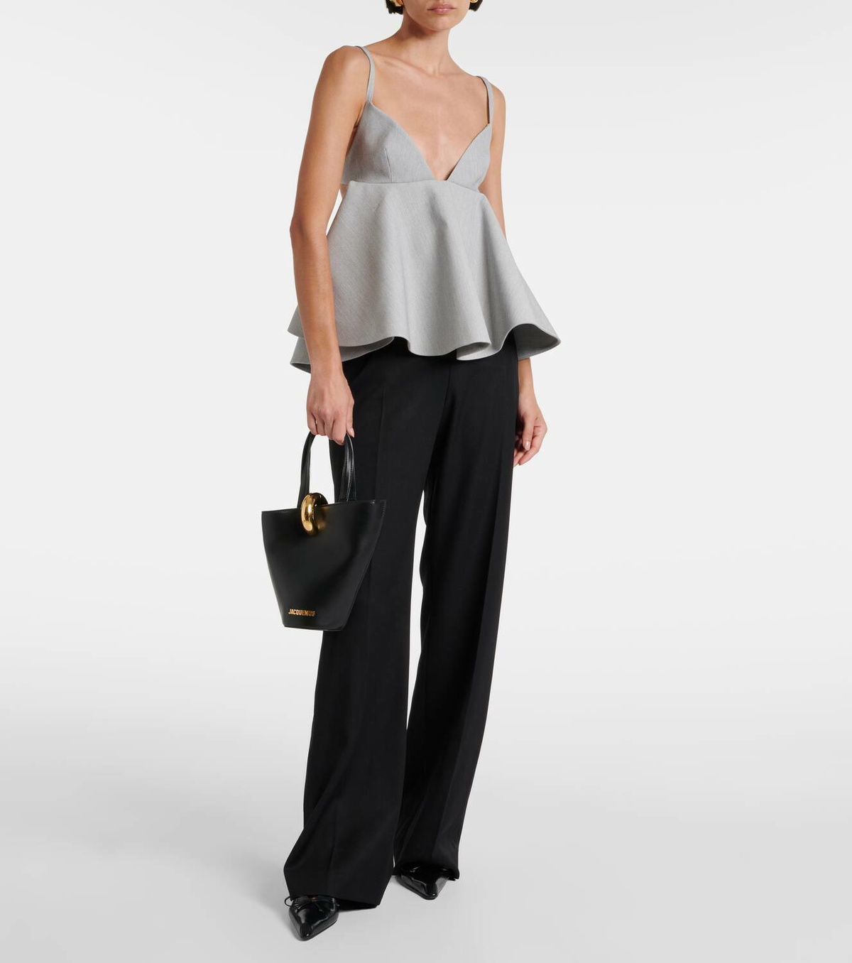 Jacquemus Le Haut Vela peplum top Jacquemus
