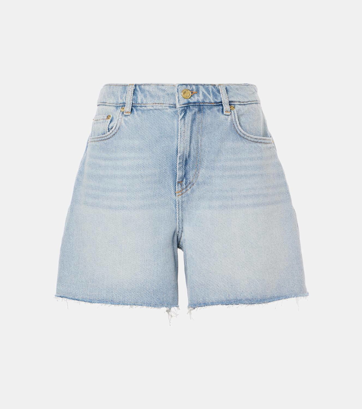 Ganni High-rise denim shorts GANNI