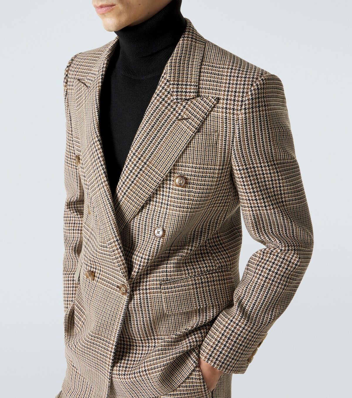 Valentino Prince of Wales check virgin wool blazer Valentino