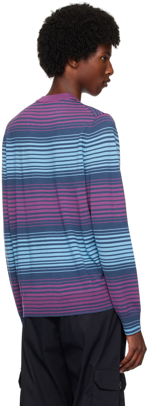 PS by Paul Smith Purple & Blue Striped Sweater PS by Paul Smith