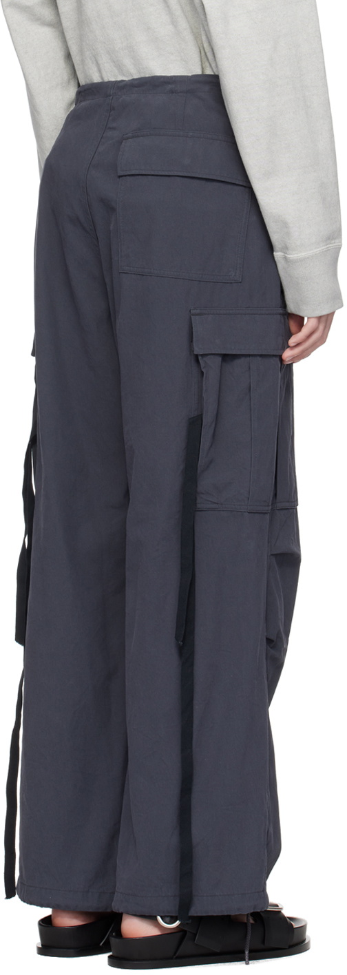YLÈVE Gray Drawstring Cargo Pants YLÈVE