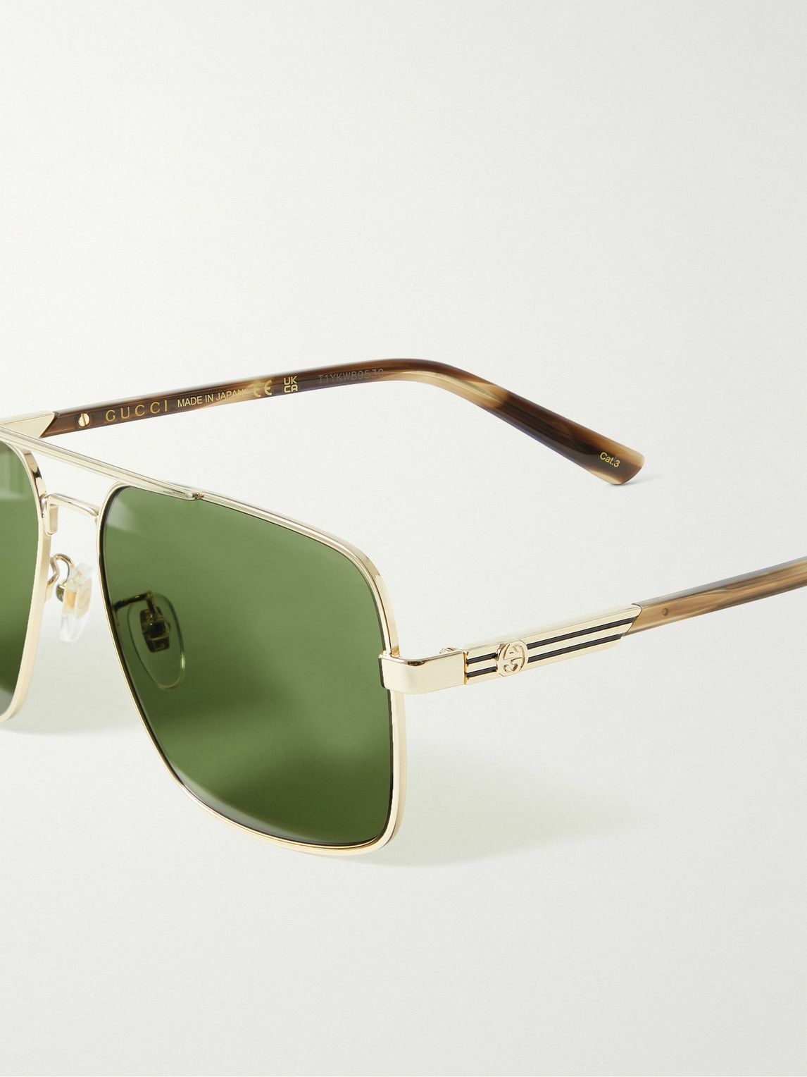 Gucci Eyewear - Aviator-Style Gold-Tone Sunglasses Gucci
