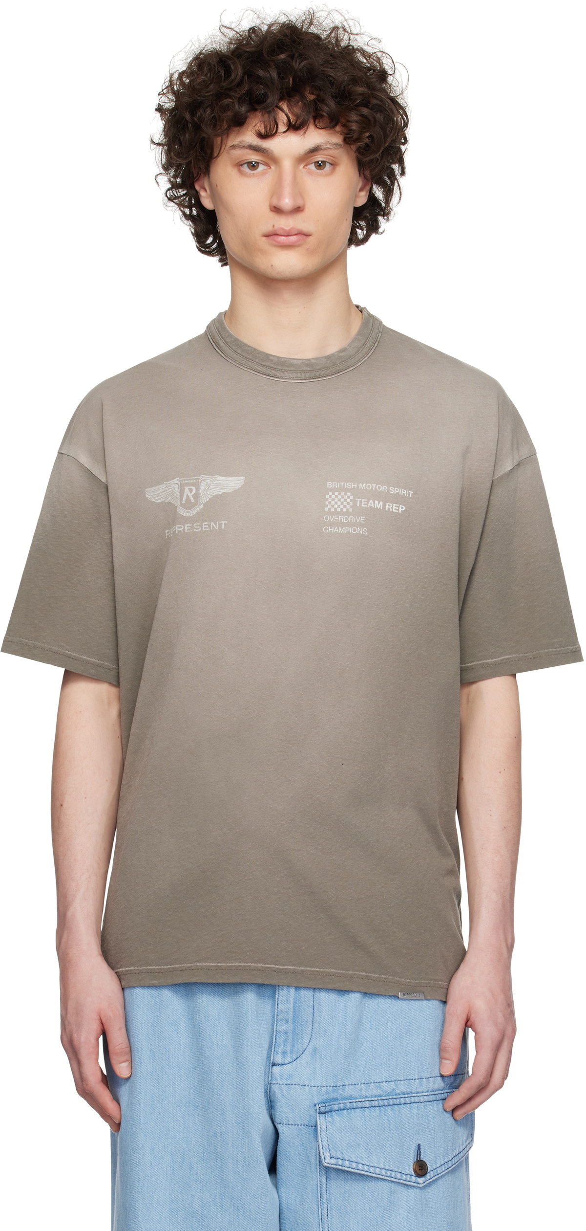 Represent Gray 'Team Rep' T-shirt Represent