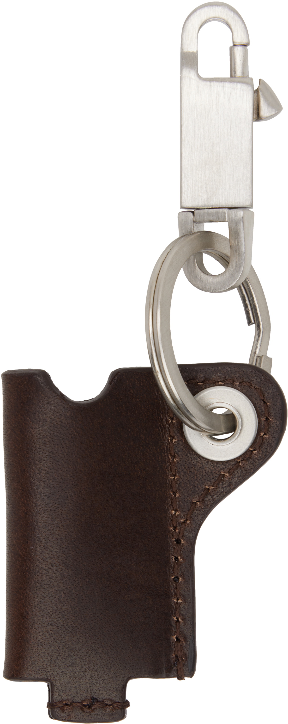 Rick Owens Silver Hollywood Mini Lighter Holder Keychain Rick Owens