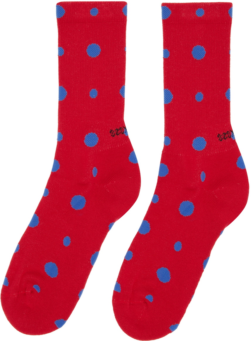 SOCKSSS Two-Pack Blue & Red Socks Socksss