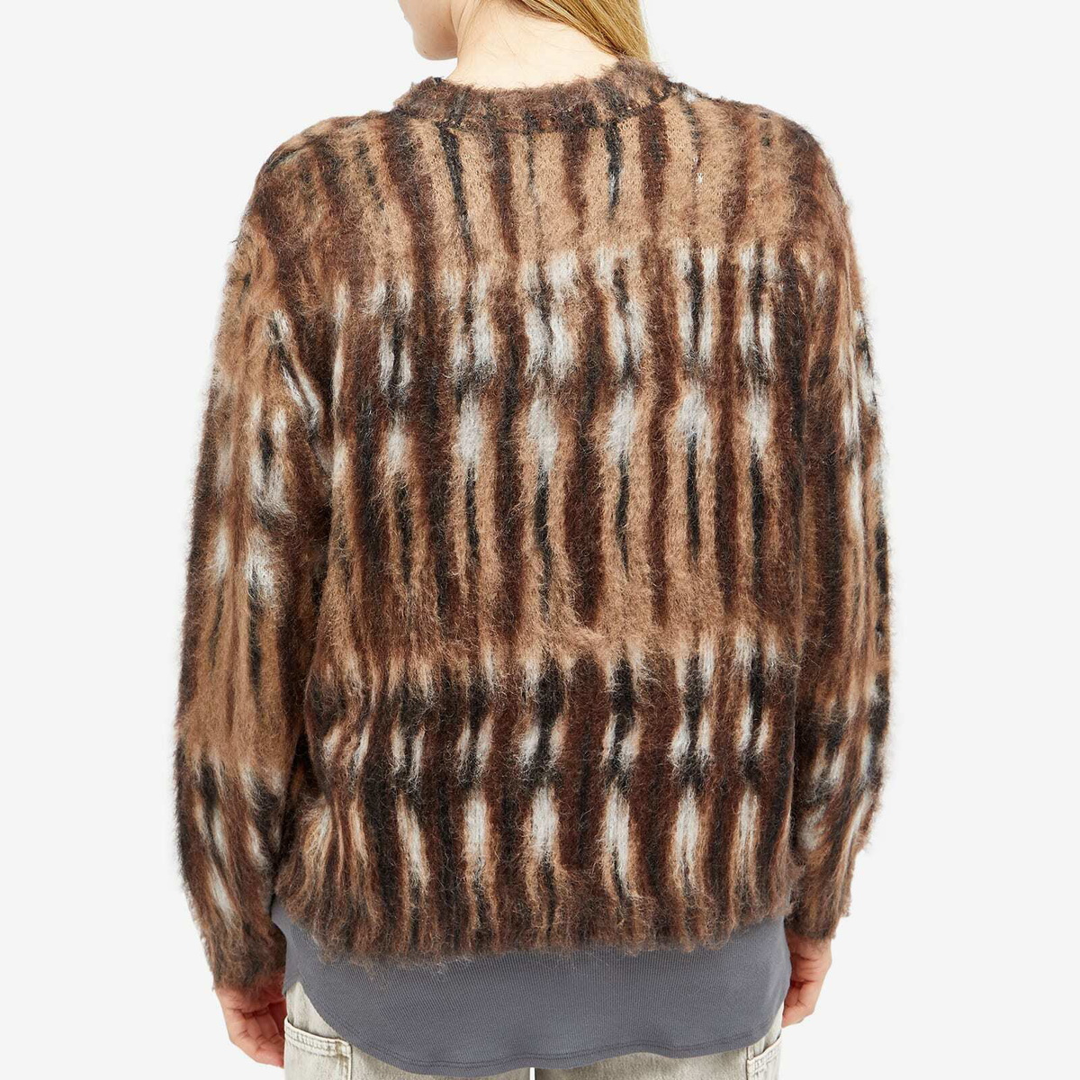 Acne Studios Women's Kamtaro Hamster Knit Jumper in Brown/Multi Acne ...