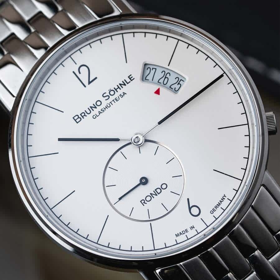 Bruno Sohnle Rondo Quartz Silver Dial Mens Watch 17-13053-262 Bruno Sohnle