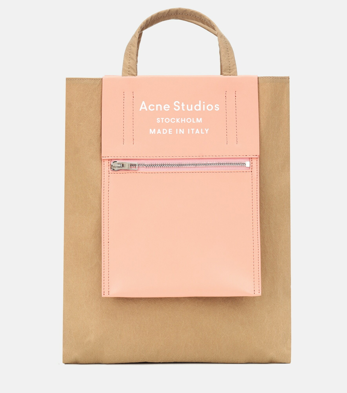 Acne Studios - Medium leather-trimmed nylon tote Acne Studios
