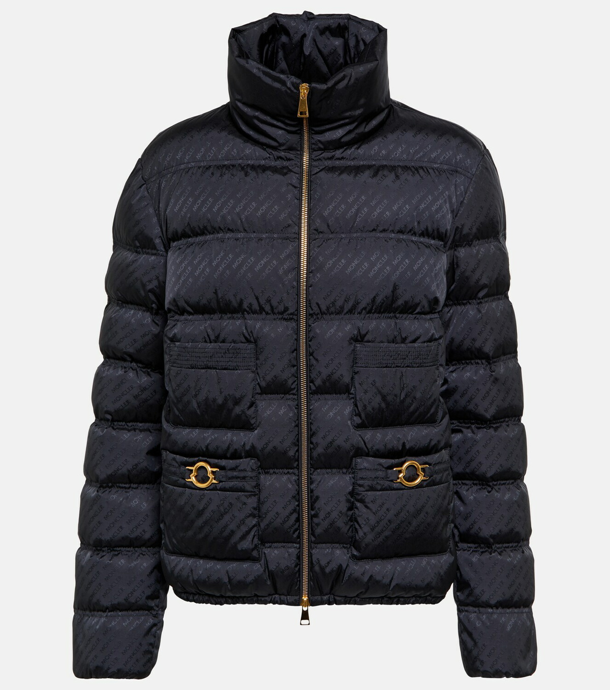 Moncler - Fer logo jacquard down jacket Moncler