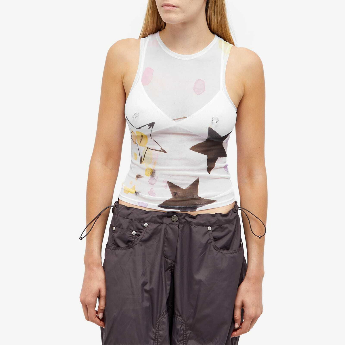 Collina Strada Women's Pierced Dachi Top in Star Burst Collina Strada