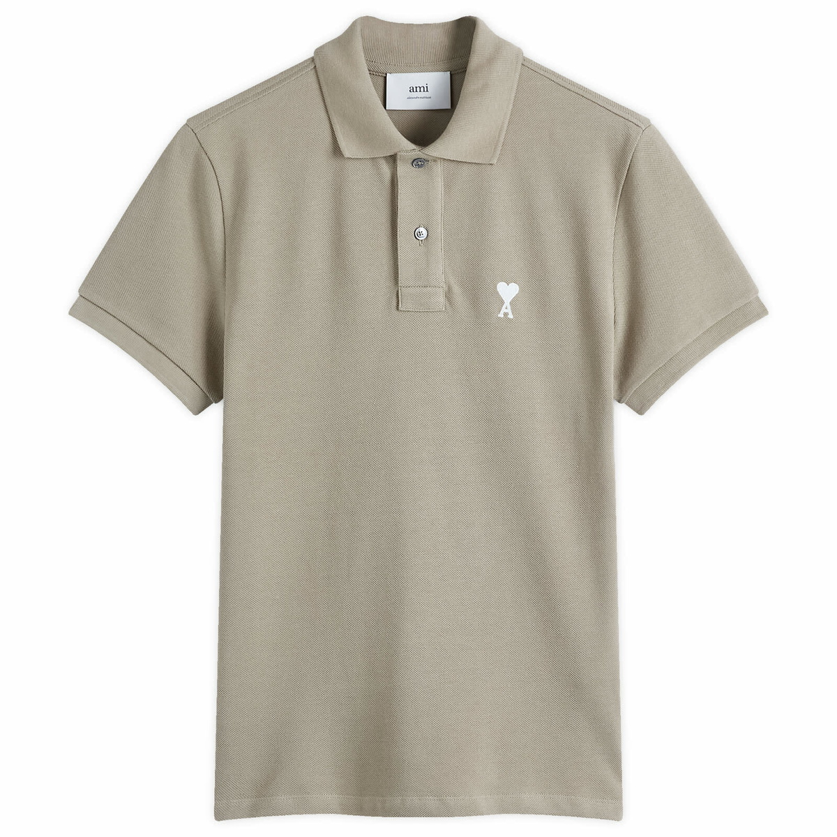 AMI Paris Men's Ami De Coeur Polo Shirt in Laurel AMI