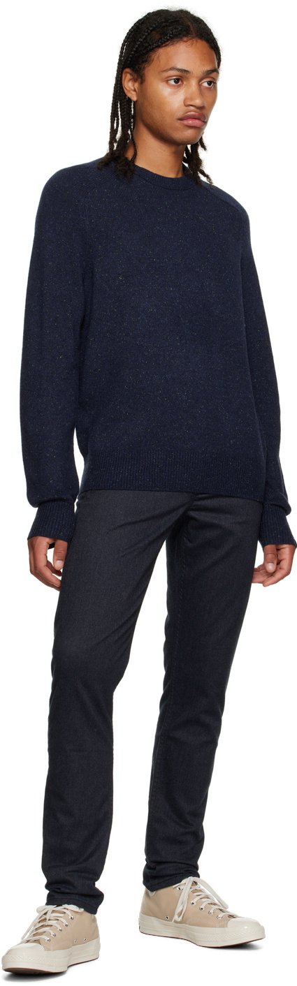 rag & bone Navy Donegal Sweater Rag and Bone